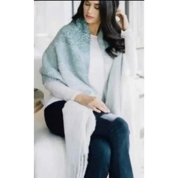 Mer Sea | Accessories | Mer Sea Always By The Sea Cozy Travel Wrap Teal ...